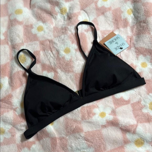 Shade & Shore | Swim | Nwt Simple Black Triangle Swim Top L | Poshmark